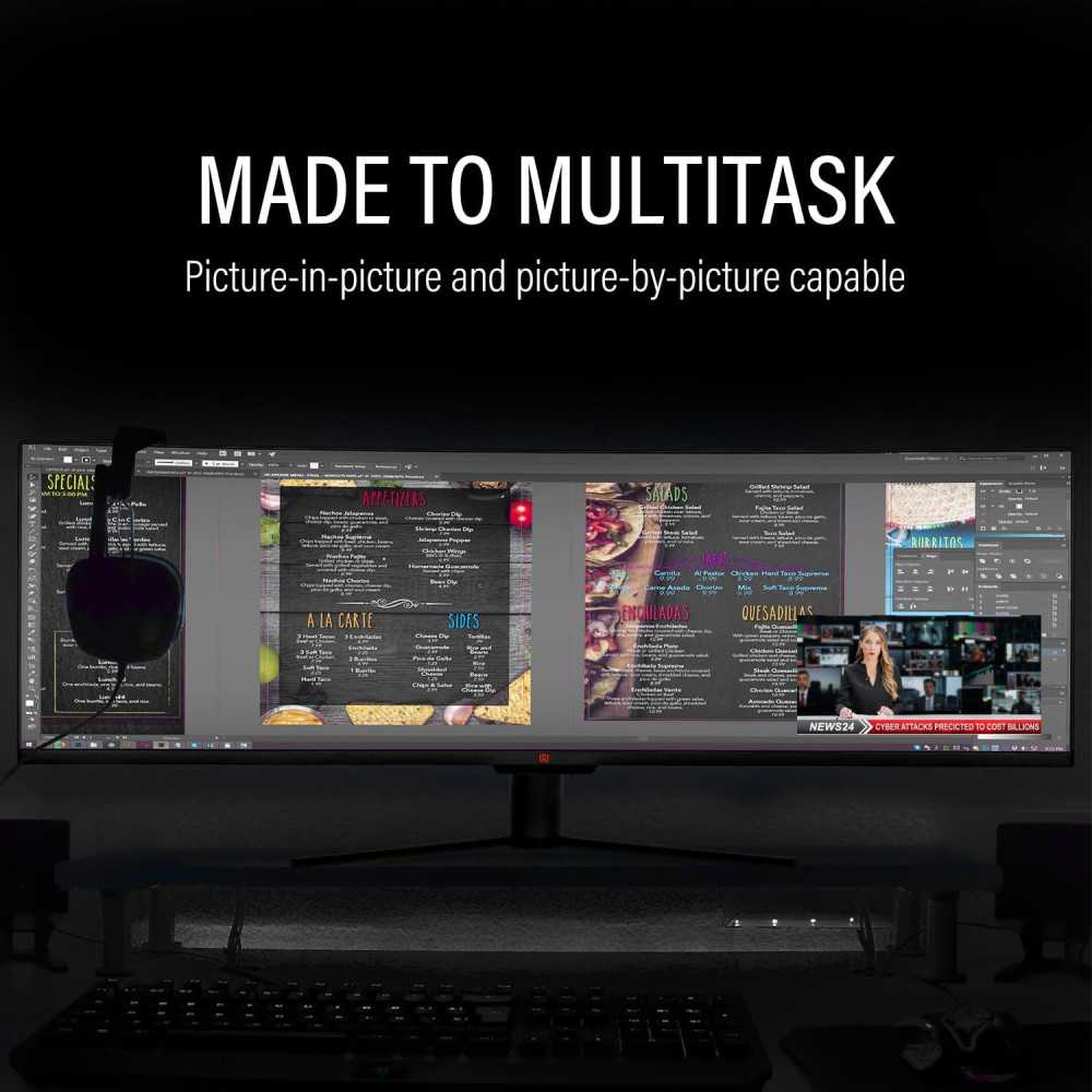 49 inch Curved Ultrawide E-LED Monitor | TekChoice Electronics