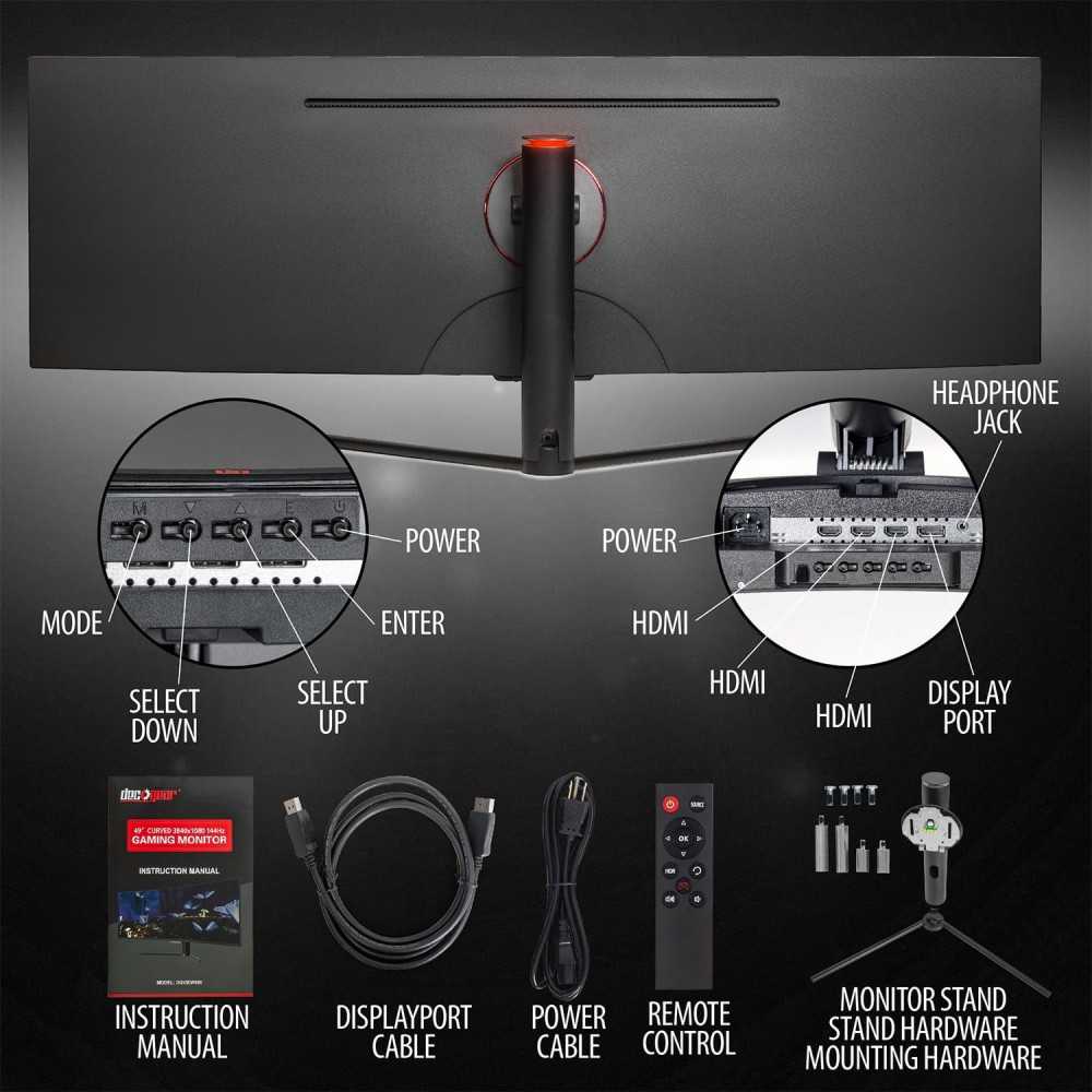 49 inch Curved Ultrawide E-LED Monitor | TekChoice Electronics