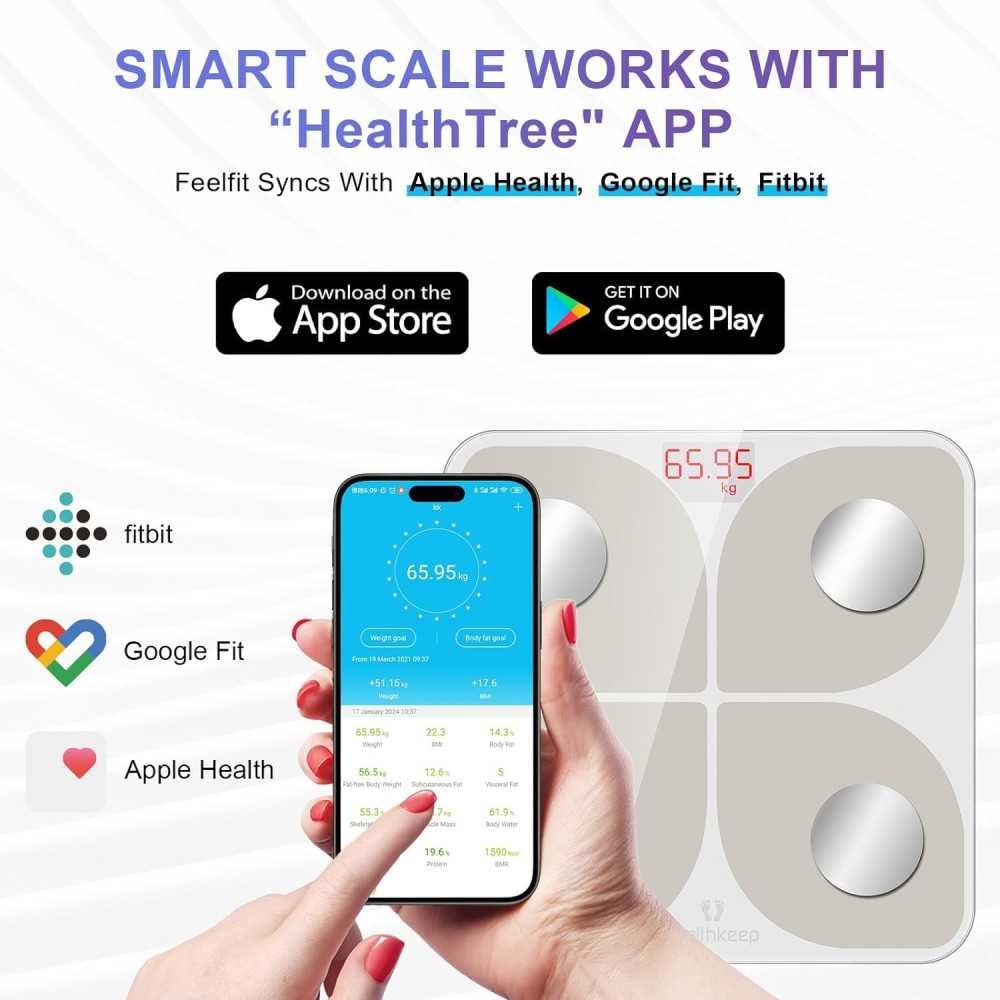 Smart Body Fat Scale for High-Precision Health Monitoring | TekChoice ...
