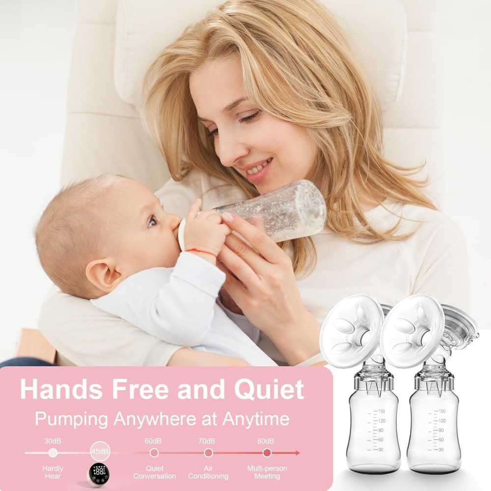 Dual Rechargeable Breastfeeding Pump with Touchscreen LED Display ...