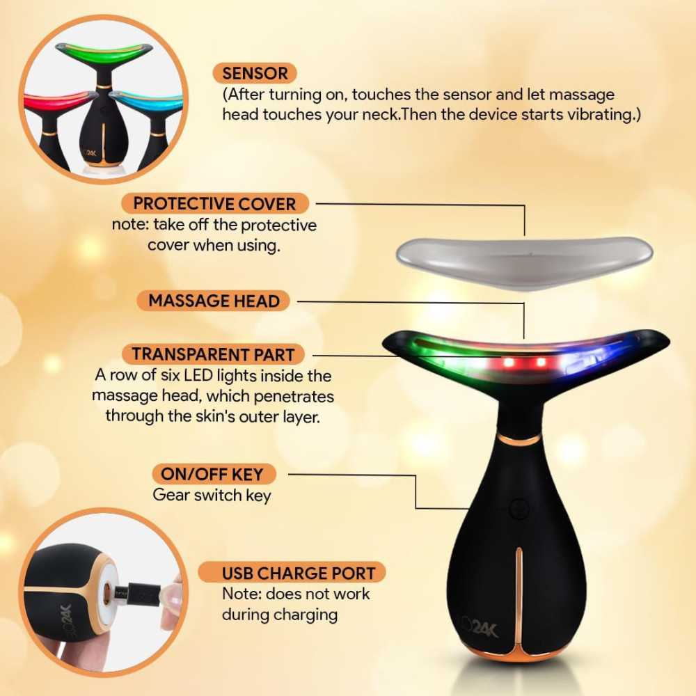 Triple-Threat Red Light Beauty Device Massager LED, Thermal, and ...