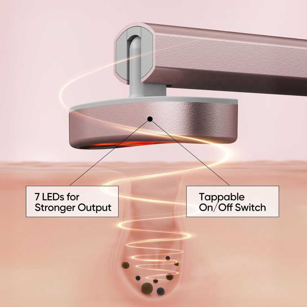 7 Colors LED Facial Light Therapy Face Eye Beauty Tool for At-Home Use ...
