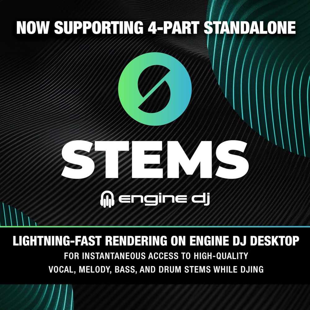 DJ PRIME 4+ Controller with Stem Separation on 4 Decks, Wi-Fi Streaming ...