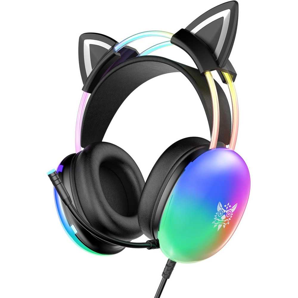 Cat Ear Gaming Headset for PC, PS4, PS5, Switch, and Laptop Players ...