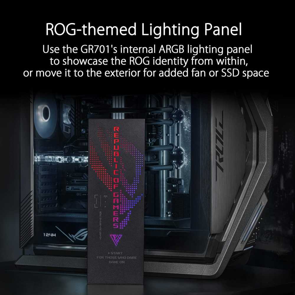 ROG Hyperion GR701 E-ATX Full-Tower PC Case for Maximum Cooling and ...