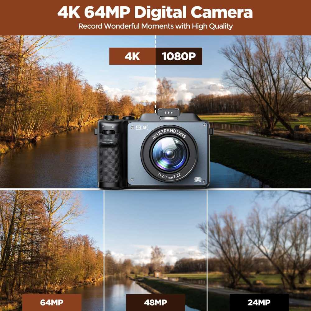 4K 64MP Autofocus Vlogging Camera Kit for Beginners | TekChoice Electronics