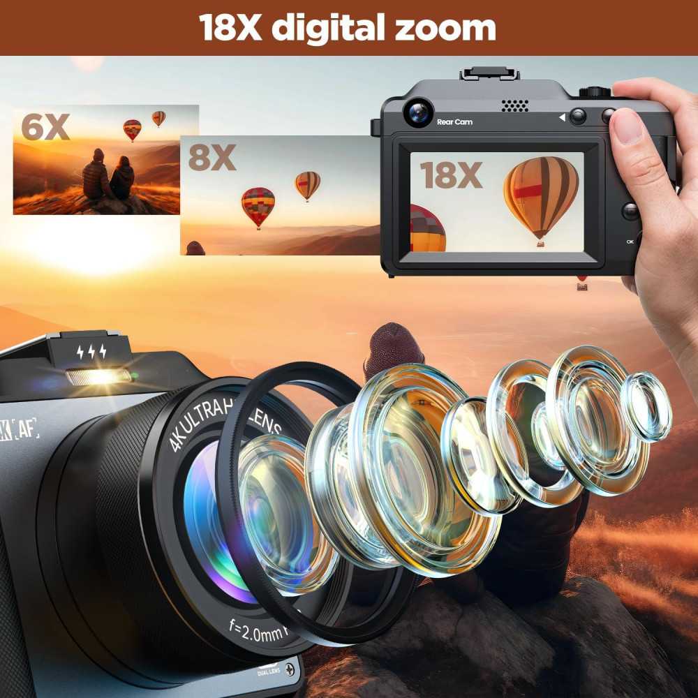 4K 64MP Autofocus Vlogging Camera Kit for Beginners | TekChoice Electronics