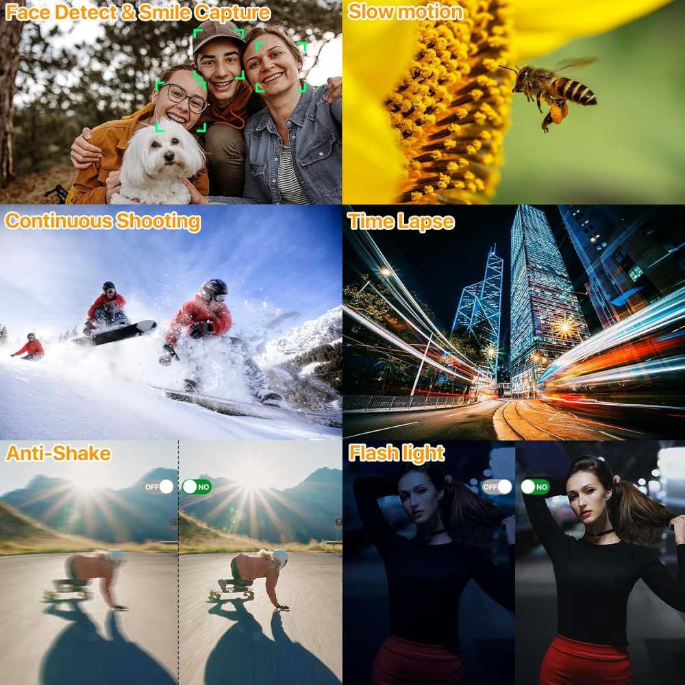 4K Vlogging Camera Kit with Auto-Focus & Anti-Shake Technology ...