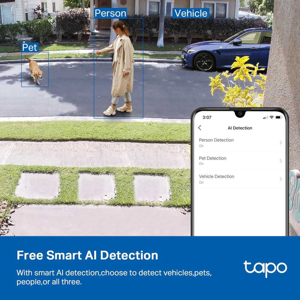 TP-Link's 2K QHD Security Camera with Color Night Vision and Person/Pet ...