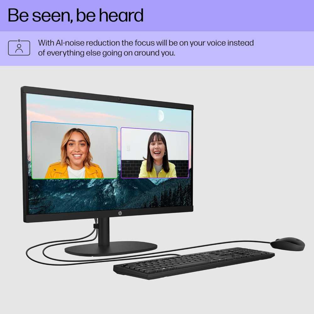 HP 22 All-in-One Desktop PC with Stunning FHD Display and Powerful ...